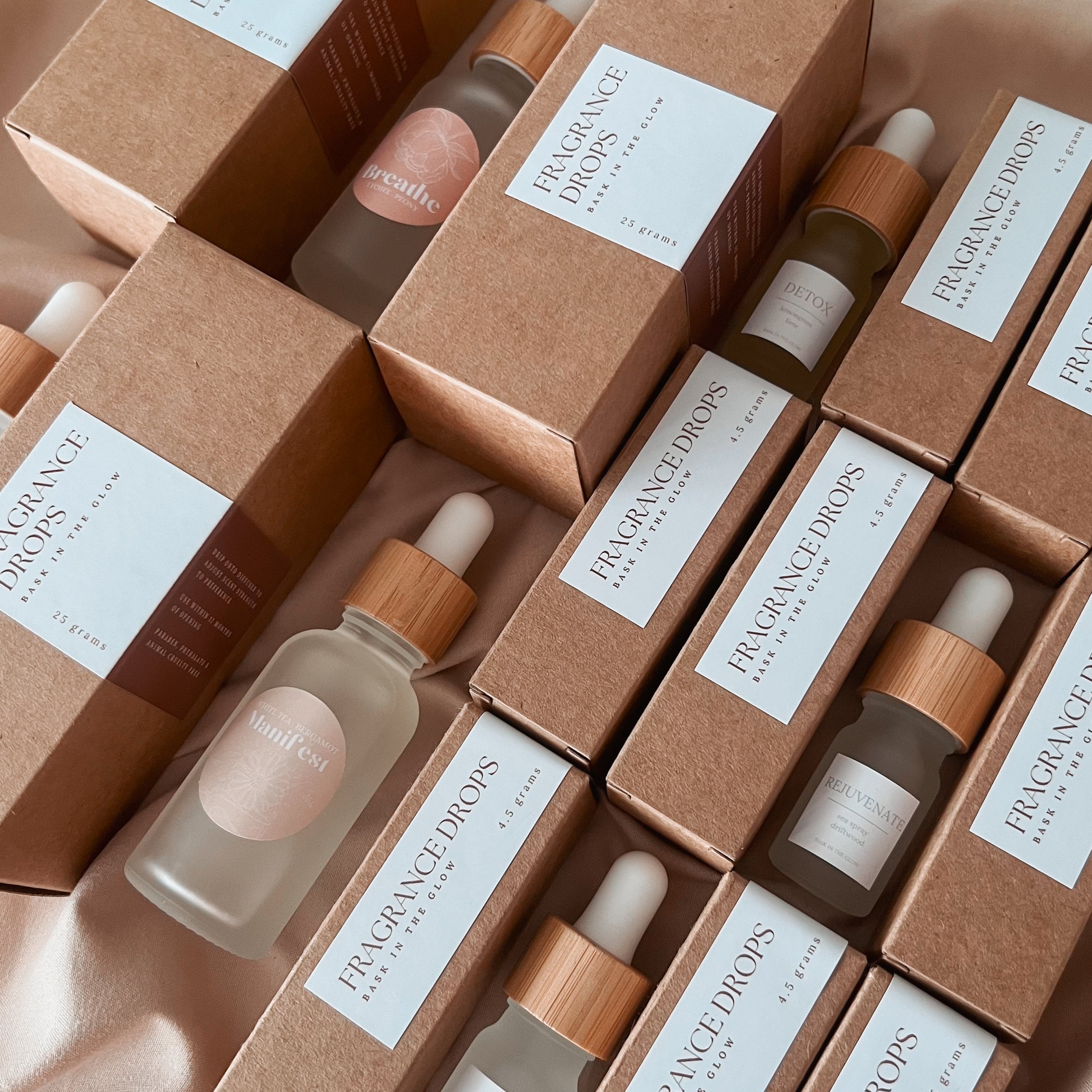 Fragrance Drops (2 sizes) – Bask in the Glow